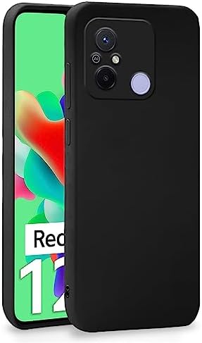 Pikkme Redmi 12C / Poco C55 Back Cover Soft Matte Liquid Silicone TPU ...
