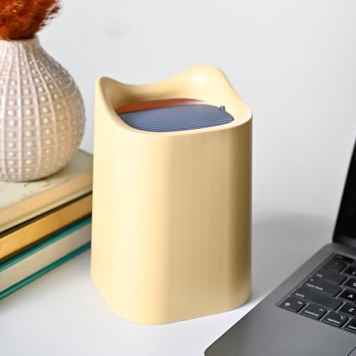 Market99 Plastic White Modern Mini Dustbin - 1500ml |Mini Dustbin For ...