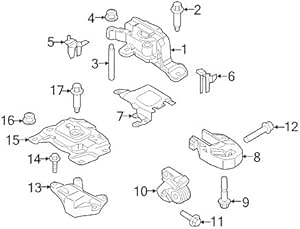 New Genuine Ford Housing - Transmission Extensi AV6Z6068A / AV6Z-6068-A ...