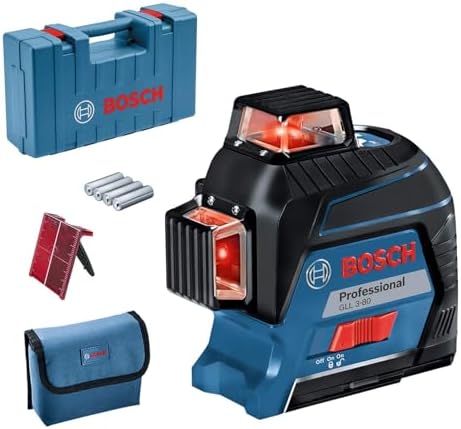 Bosch Professional Linienlaser GLL 3-80 (roter Laser, Innenbereich, max ...