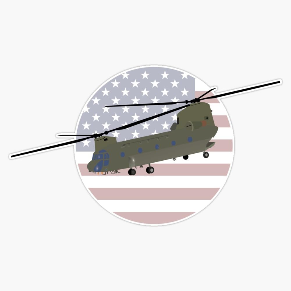 Amazon.com - Military CH-47 Chinook Helicopter Window Bumper Sticker ...