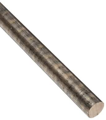 Amazon.com: 544 青銅圓形棒，未拋光 (磨砂) 表面處理，標準公差，英寸，ASTM B139/ASTM B139M : 工業與科學