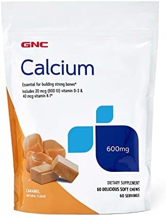 Amazon.com: GNC Calcium 600mg Supplement, Supports Strong Bones ...