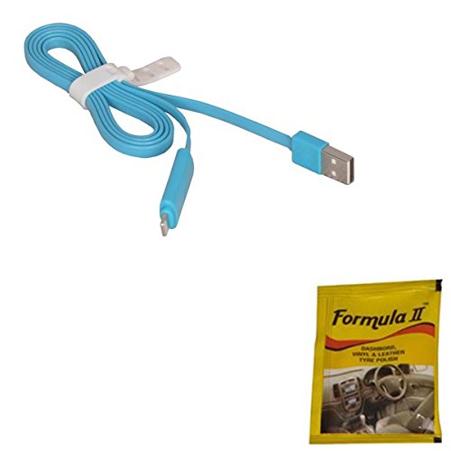Tangle Free USB Data Cable - Blue : Amazon.in: Electronics