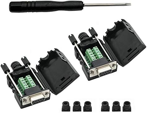 YIOVVOM DB9 Breakout Connector to Wiring Terminal RS232 D-SUB Female ...