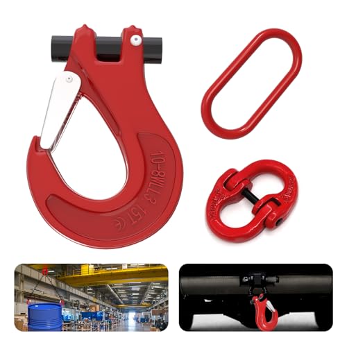 Vigtayue Safety Swivel Hook with Latch Chain Link Connectors Set, 3 Ton ...