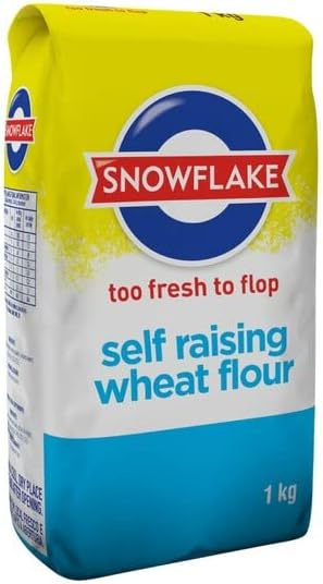 Amazon.com : Snowflake Self Raising Flour | 1Kg/2.2Lbs | White flour ...