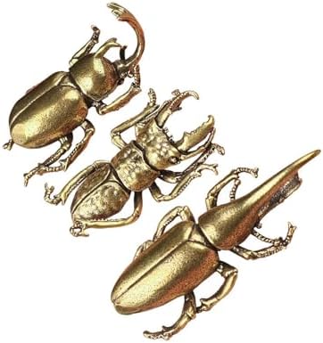 Amazon.com: SnowOwl 4PCS Vintage Brass Gold Bee Beetle Decorations ...