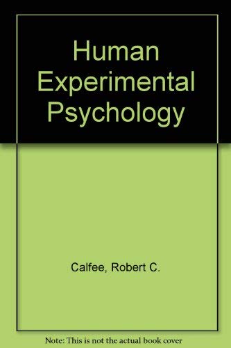 Buy Human Experimental Psychology Book Online at Low Prices in India ...