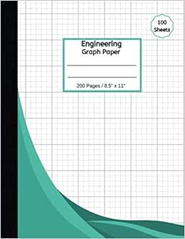 Engineering Graph Paper 100 Sheets: 8 1/2 x 11 Quad Ruled Grid ...