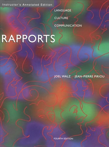 Rapports: Language, Culture, Communication (English and French Edition ...