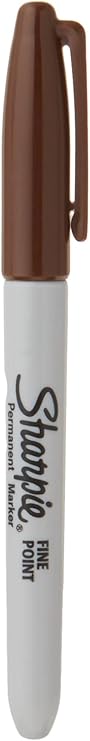 Amazon.com : SHARPIE Fine Point Permanent Markers, Brown, 1 Count ...