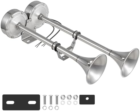 BANHAO Marine Boat Safty Horns 12V 180dB Double Trumpet Truck Horn ...