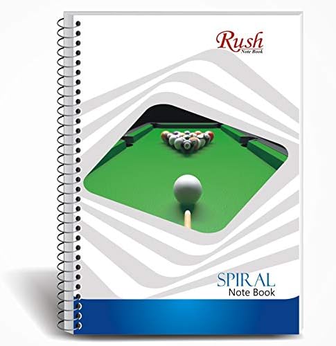 Rush Rough A4 Spiral Notebook 300 Pages | Single Line Ruled | 300 Pages ...
