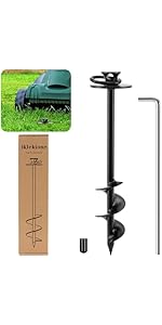 Amazon.com: iklekione Dog Tie Out Stake,360° Swivel Dog Stake-No Tangle ...