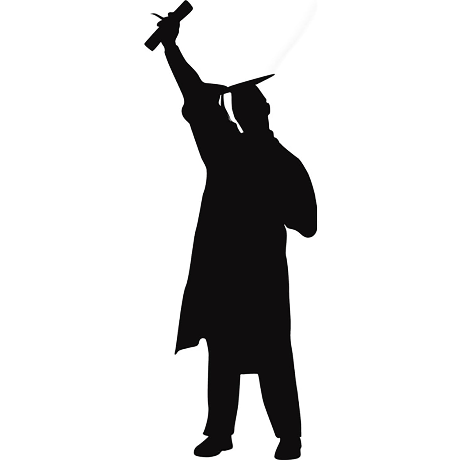 Snapklik.com : SP13102 Male Graduate Diploma Silhouette Cardboard ...