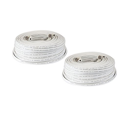 GW Security Premade 2 x 60ft RG59 Combo Siamese CCTV Coaxial Cable ...