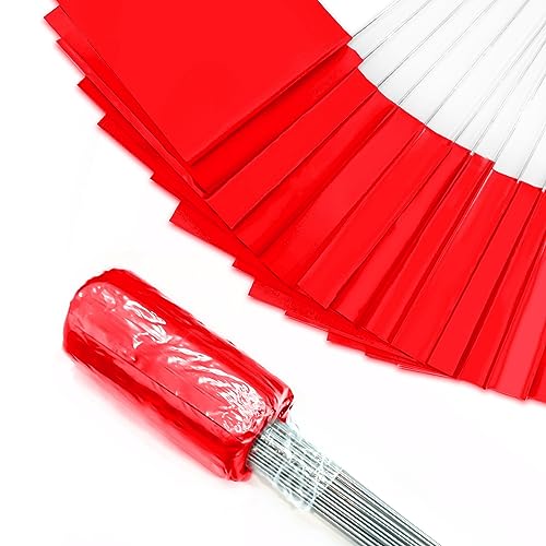 Snapklik.com : Zozen Marking Flags, Red Marker Flags - 100 Pcs15x4x5 ...