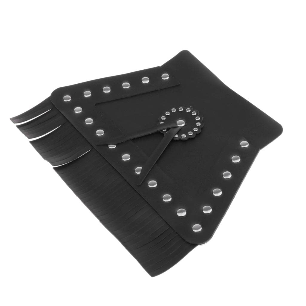 Amazon.com: Gazechimp Motorcycle PU Leather Fringed Rear Wheel Mud Flap ...