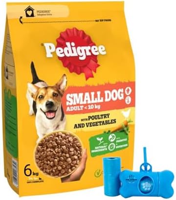 Pedigree Small Dog Complete Dry With Poultry And Vegetables 3kg ...