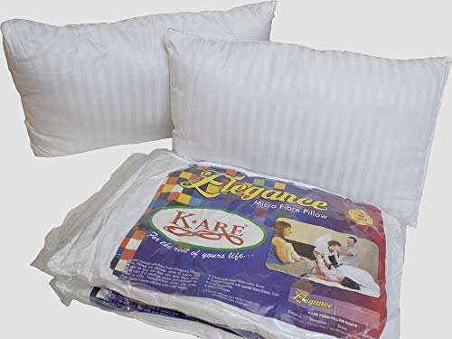 Buy Kare Elegance Fibre Pillow - 27"x17" Inch,White,Set of 1 Online at ...