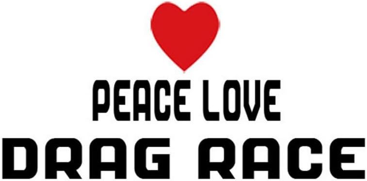 Amazon.com: PEACE LOVE DRAG RACE Decal Car Laptop Wall Sticker : Tools ...