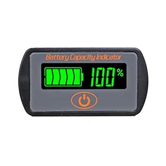 Battery Percentage Voltmeter SUPERTOOL LCD Battery Capacity Indicator ...
