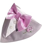 Amazon.com: Custom-Fit Dog Tuxedo with Bow Tie & Lapel Uncut Cham ...