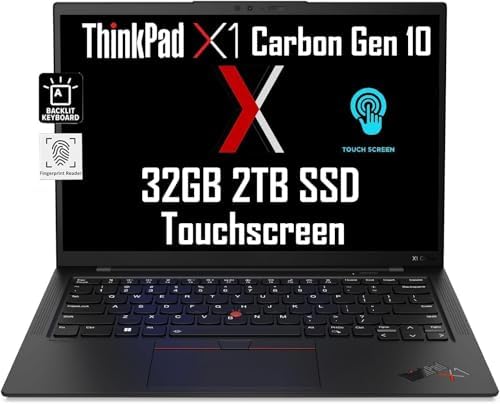 Amazon.com: Lenovo Gen 12 ThinkPad X1 Carbon Laptop (14" FHD+ ...