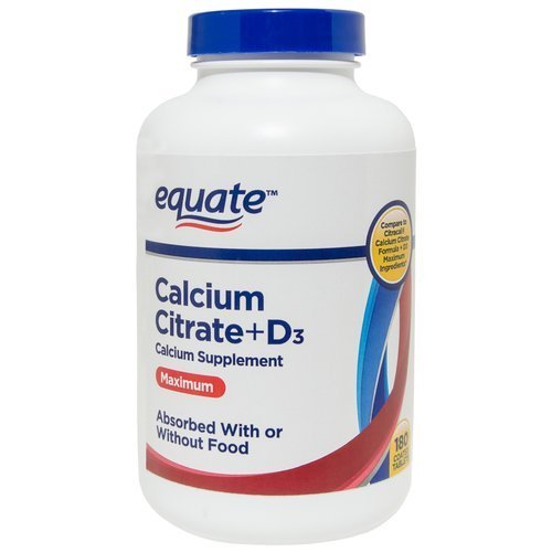 Equate Calcium Citrate plus D3 Maximum Calcium Supplement Coated ...
