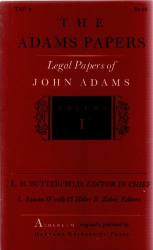 The Adams Papers: Legal Papers of John Adams: L.H.Butterfield & L ...