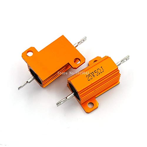 RX24 25W 5R 5RJ Power Metal Shell Aluminio Oro Resistencia 25Watt 5 ...