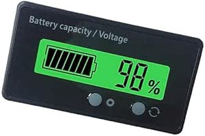LCD Battery Capacity Monitor Gauge Meter 12V 24V 36V 48V Lead Acid ...