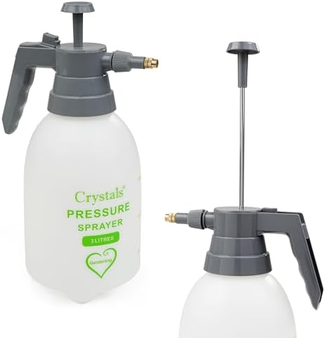 Crystals 3L Pressure Spray Bottle – Handheld Garden Sprayer with ...
