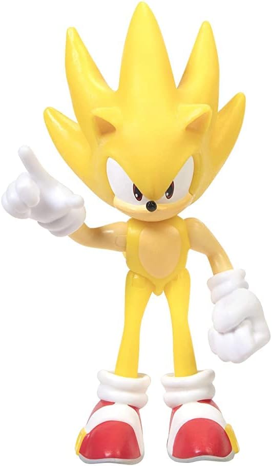 Amazon.com: Sonic The Hedgehog Action Figure 2.5 Inch Super Sonic ...