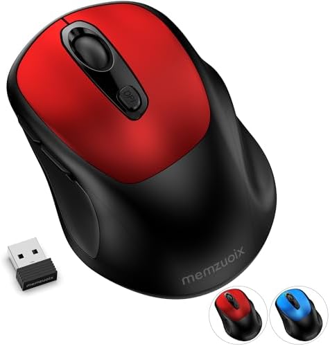 Amazon.com: memzuoix Wireless Mouse, 2.4GHz Nano Receiver, 3 DPI Levels ...