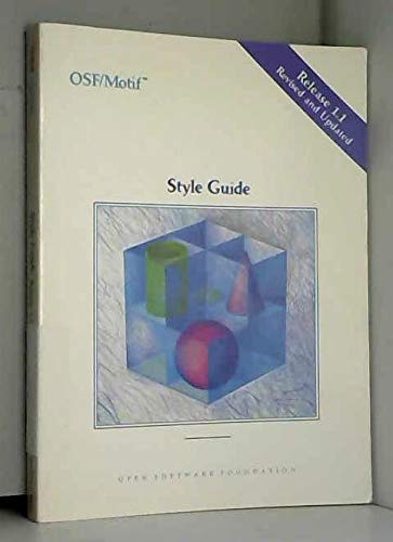 Buy OSF/ Motif Style Guide Release 1.1 (Revised & Updated) (Osf/Motif Series) Book Online at Low ...