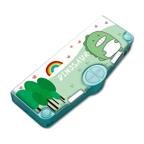 Dinosaur-Themed Button Compass Box with Inbuilt Scale & Magnetic Lock ...