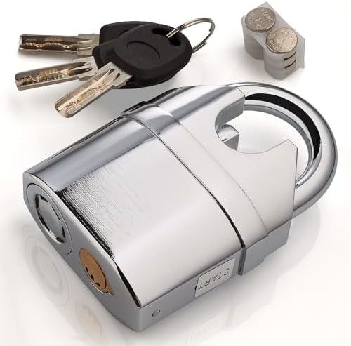 KEYD Padlock with Keys Stainless Steel Heavy Duty Outdoor Water Proof ...
