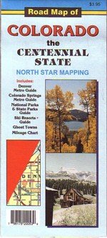 Road Map of Colorado : The Centennial State: North Star Mapping ...