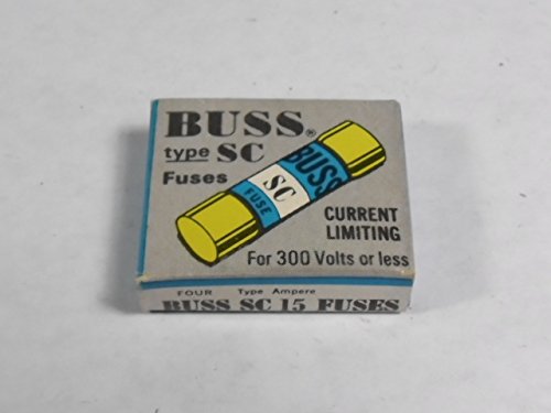 Bussman SC-15 Fuse 15A 600V Box of 4 pcs: Amazon.com: Tools & Home ...