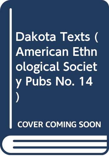 Amazon.com: Dakota Texts (American Ethnological Society Pubs No. 14 ...