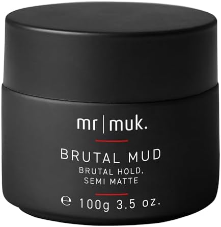 MUK. Mr muk Brutal Hair Mud - Styling Mud Hair Strong Hold, Low Sheen ...