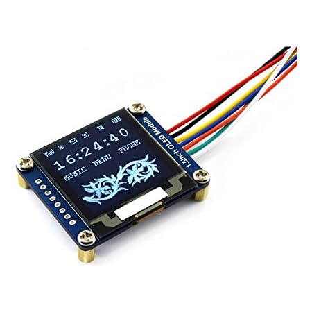 Waveshare 1.5inch OLED Display Module 128x128 16 Gray Scale SPI/I2C Interface SSD1327 Driver ...