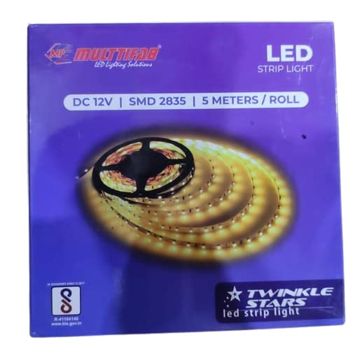 MULTIFAB TWIKLE Star LED Stripe 5M LED Light DC 12V : Amazon.in: Home ...