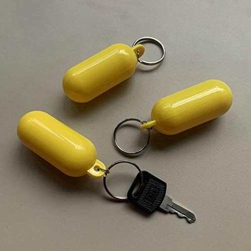 Amazon.com: 4Pcs Plastic Floating Keychain Pill-shape Floating Key Ring ...