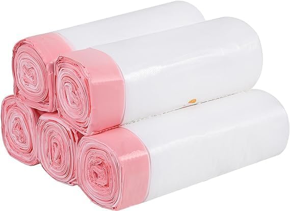 DOEL Self Cleaning Litter- Box, Litter Bag, PINK, Litter Liner Trash ...