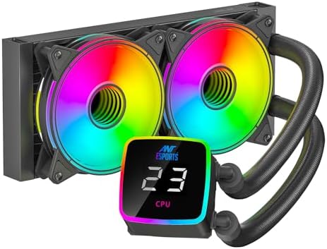 ZEBRONICS Aio240Ab - 240Mm Aio Liquid Cooler With Support Up To Lga1700 ...