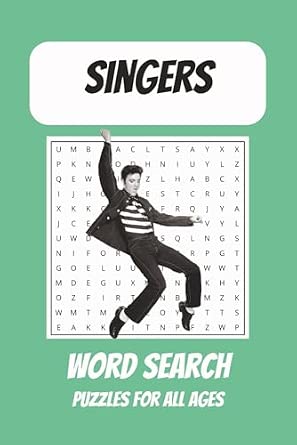 Singers Word Search Puzzle Book: Word Searches with Easy to Read Print ...