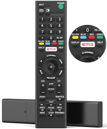 RMT-TX100U Universal Remote Control for All Sony TV Remote Replacement for All Sony Bravia TV ...